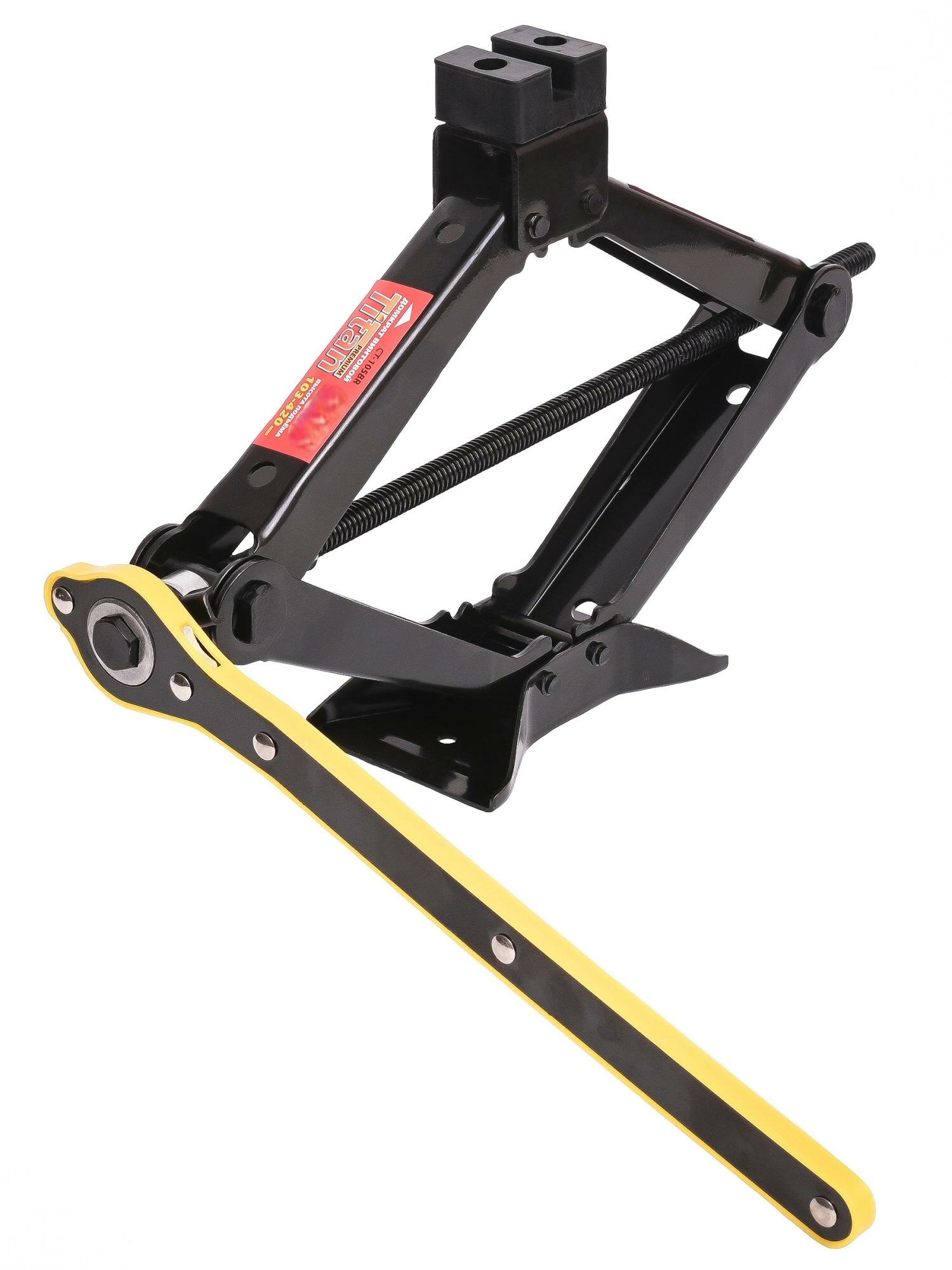 Домкрат ромбический 1,5 тонны Titan (103 - 420 мм) CT105A с трещеткой