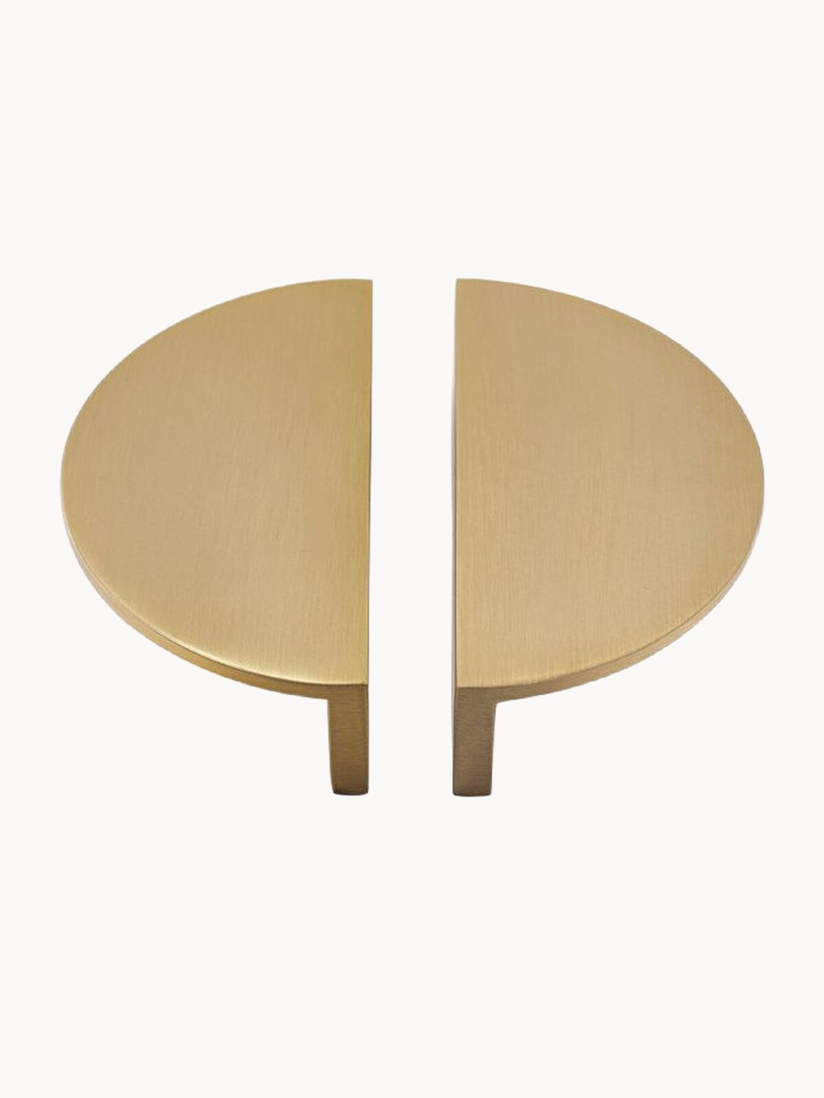 Комплект из 4 шт. Ручки для мебели полукруглые золотые для шкафа кухни ящика, 78 мм.