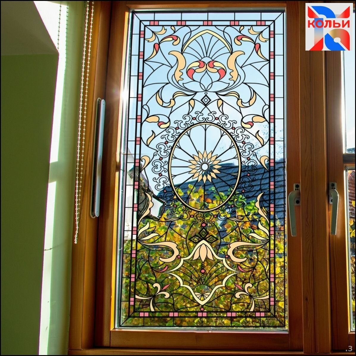 Эксклюзивные витражные аппликации для оконного стекла