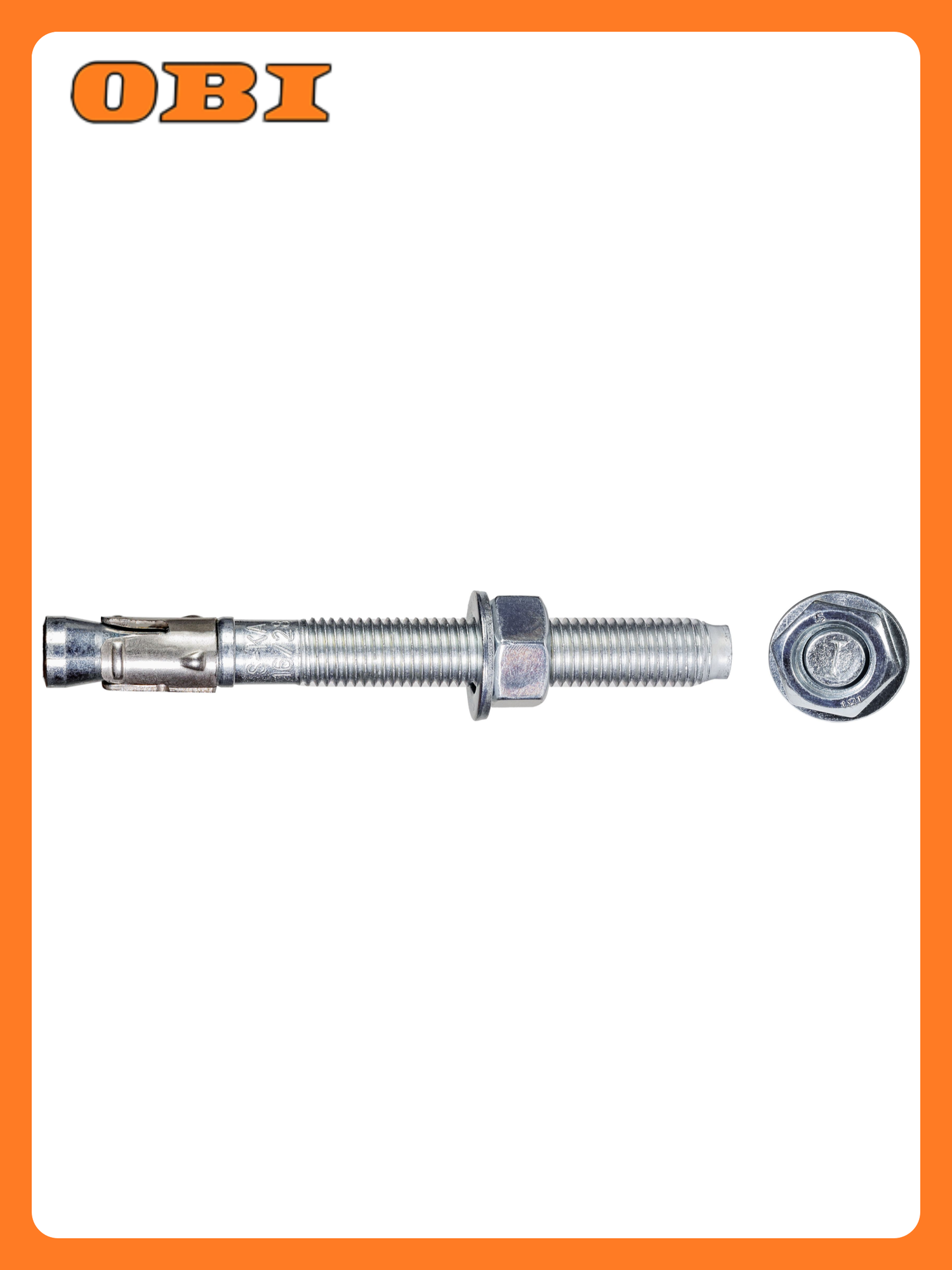 Анкер клиновой Sormat S-KA, оцинкованный, для бетона, 8х75 мм