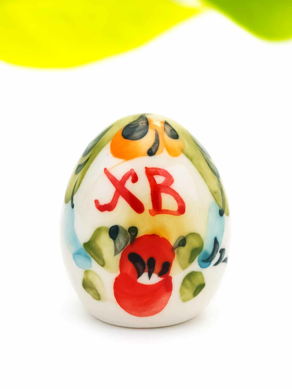 Фигурка коллекционная - Яйцо Пасхальное, Гжель, Фарфор, 3,5 см