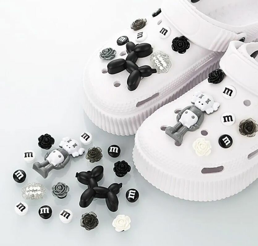 Джиббитсы на crocs, набор украшений клипсы для кроксов (17 шт). ZBX.