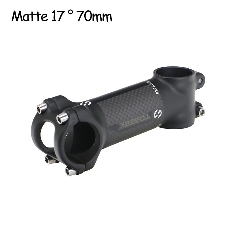 TOSEEK Вынос руля карбон-алюминий 31.8 мм 6/17 градусов Matte 17 degree 70mm