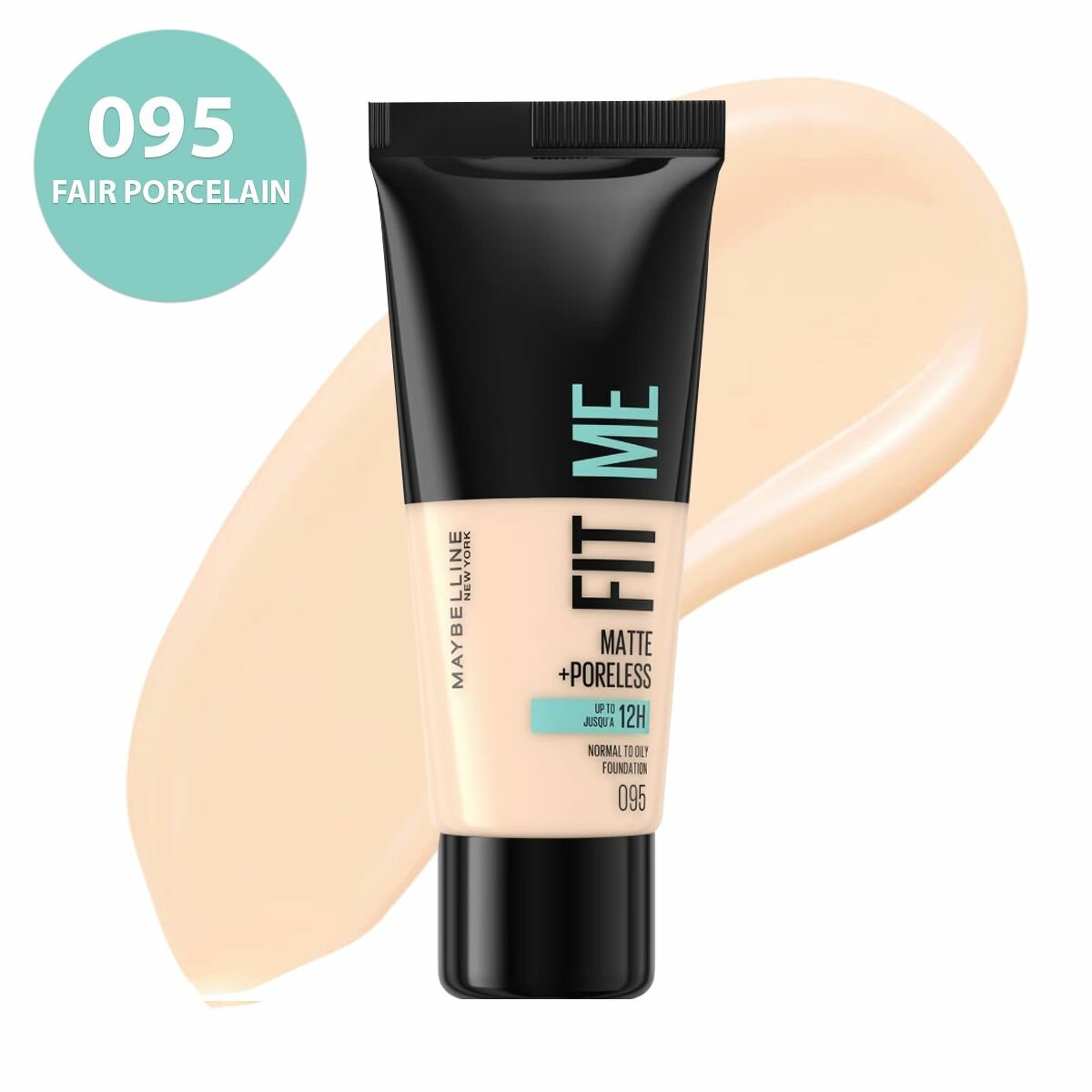 Матирующий тональный крем Maybelline Fit Me! для сужения пор тон 095 Fair Porcelain