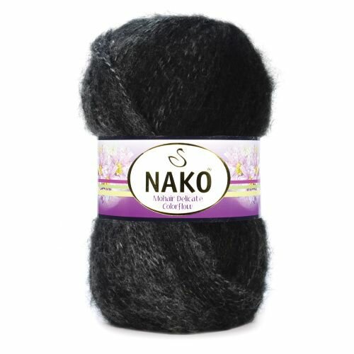 Пряжа Nako Mohair delicate color flow 76054 (5 мотков по 100г/500м)