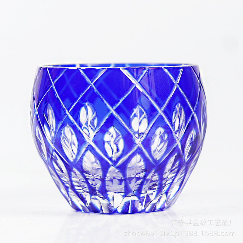 Створки ручной работы Edo Seiko в японском стиле, бессвинцовое Хрустальное стекло, чашка для виски, двухслойная цветная