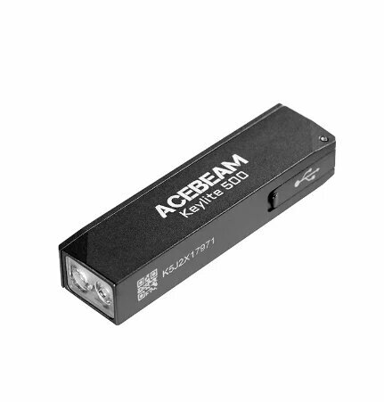 Многофункциональный портативный фонарь ACEBEAM Keylite 500 Mini для наружного освещения Keylite500-черный