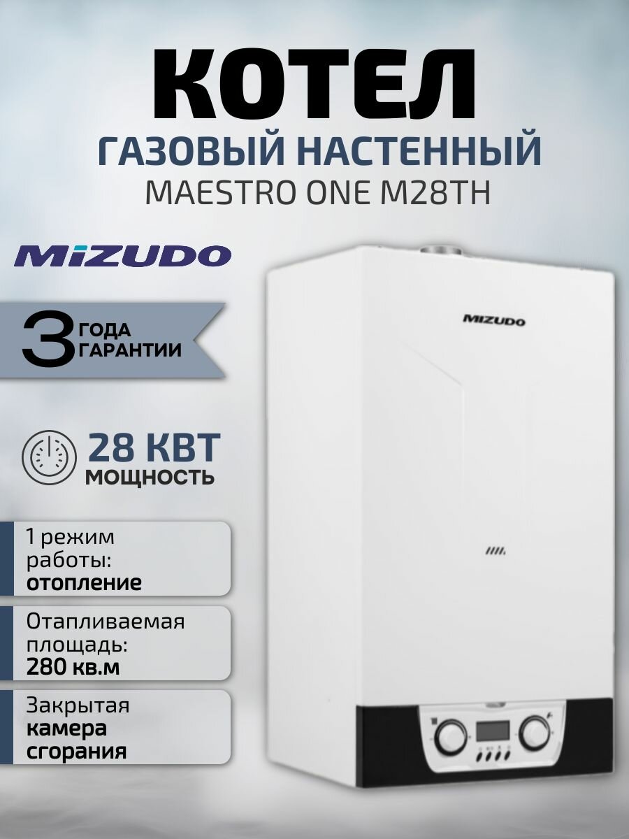 Котел газовый настенный MIZUDO Maestro One M28ТH