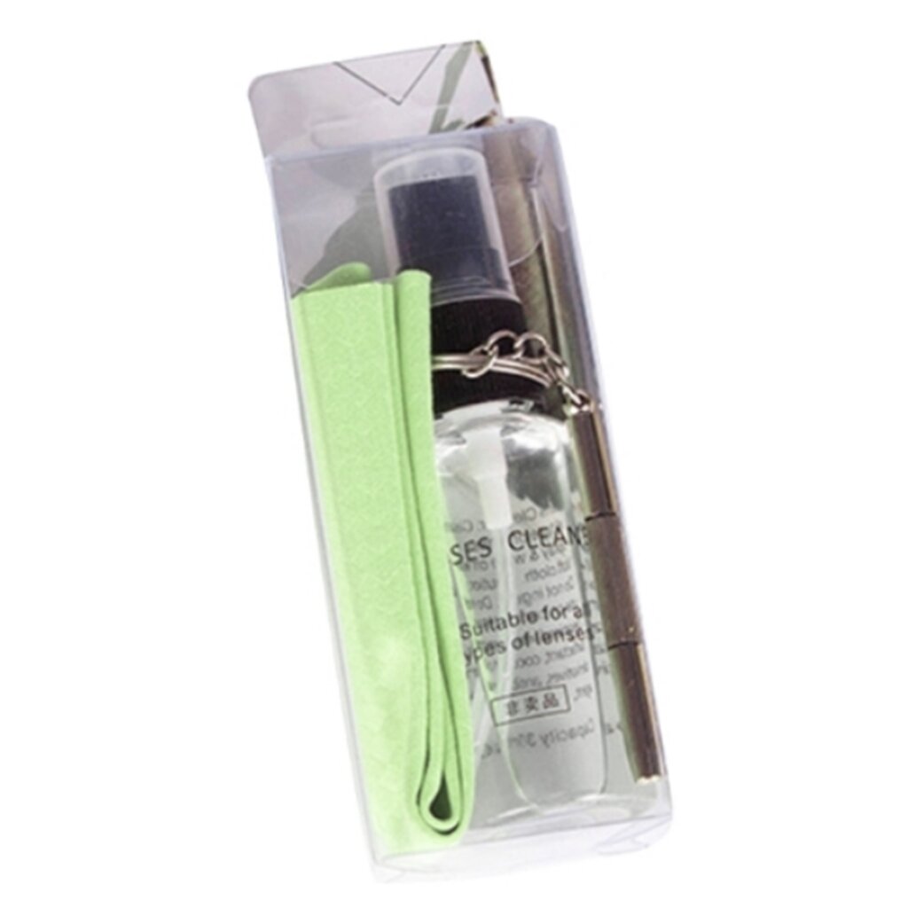 1 флакон набора средств для чистки очковых линз-30 мл (жидкий)-зеленый