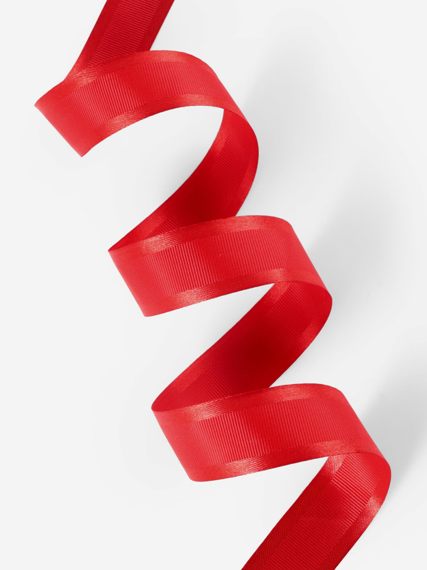 Лента декоративная, репсовая/атласная, 25 мм, 9.1 +- 0.5 м, красная №26
