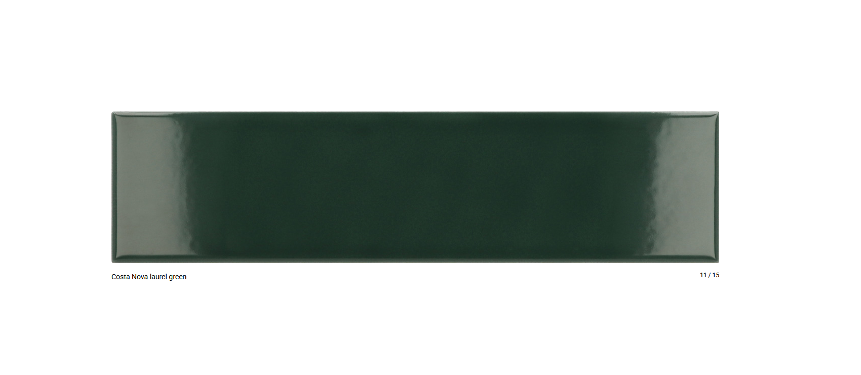 Плитка Equipe COSTA NOVA LAUREL GREEN GLOSSY 5x20см, 60шт (0.6м2)