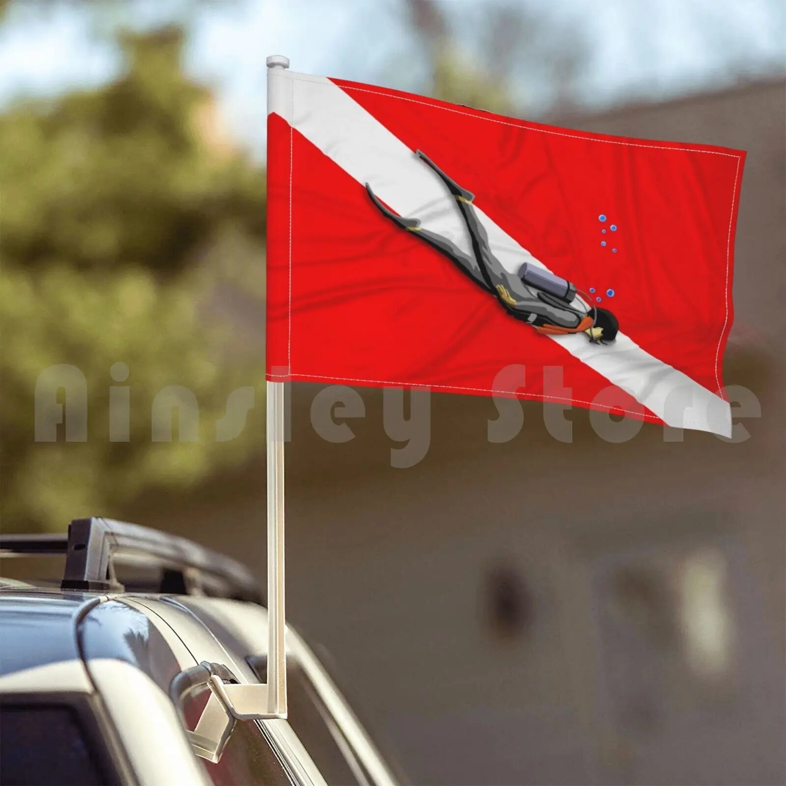 Флаг для дайвинга 12x18in 30x45cm, Car Flag