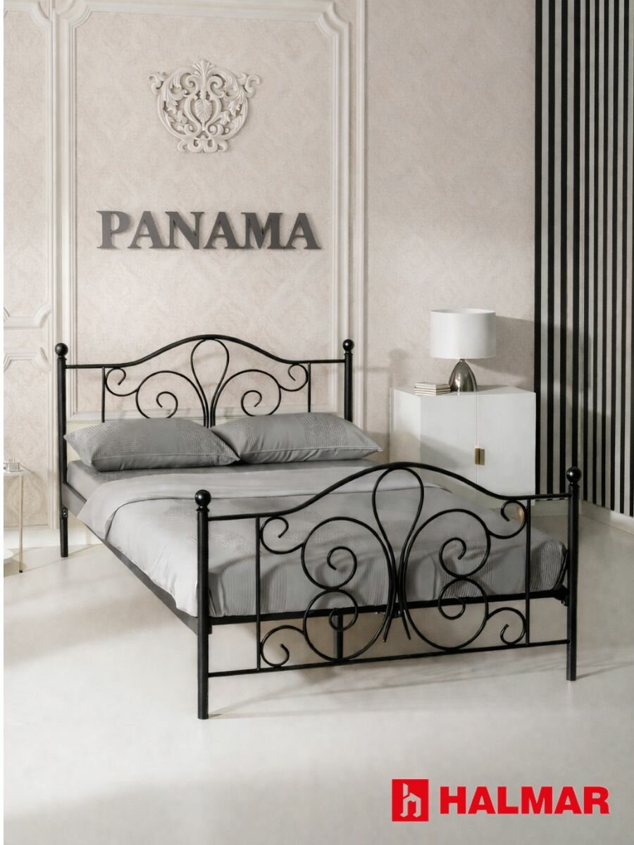 Металлическая кровать PANAMA 140 черный