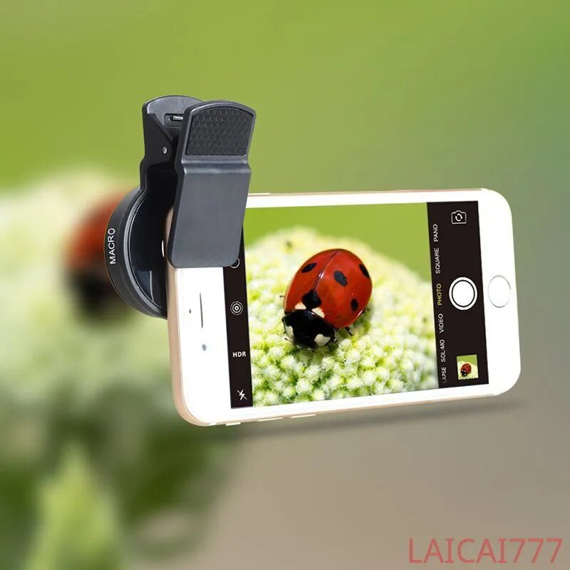 Макролинза для iphone, android, телефона / Объектив для смартфона / Фишай / — фото 1
