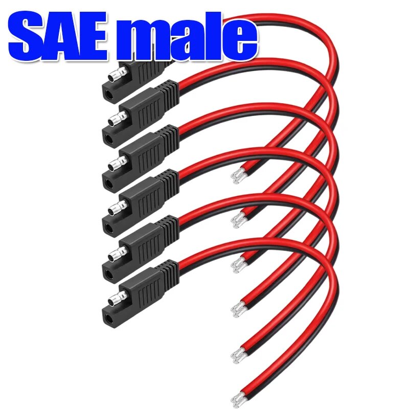 Быстрые разъемы SAE «папа-мама», автомобильные удлинительные кабели, кабели для Tybe A 6PCS