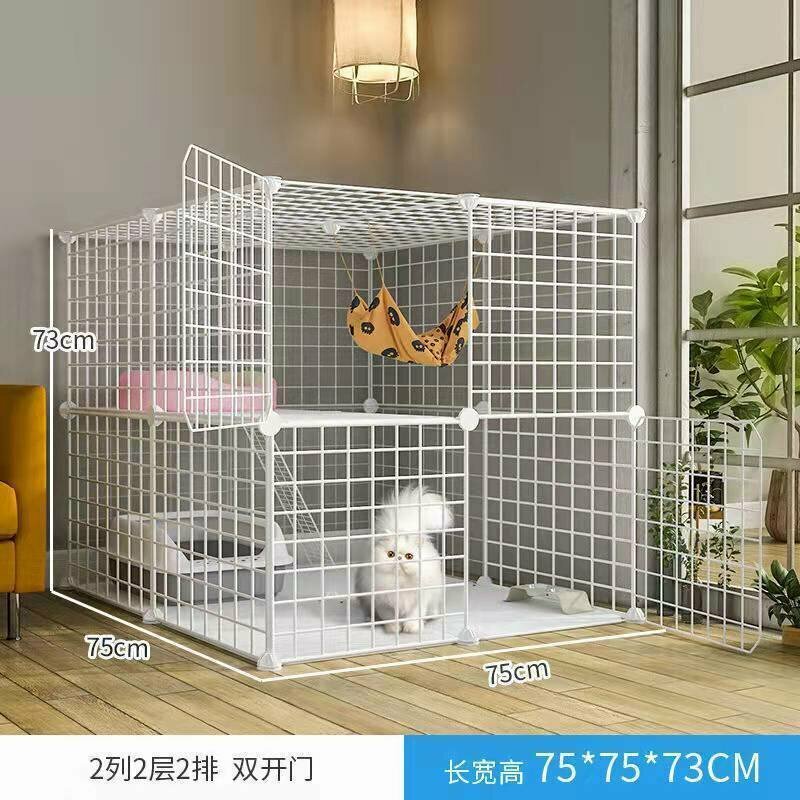 Клетка для кошек с туалетом, вилла, очень большая, свободное пространство, внутренняя пустая клетка, домик для кошек, трехъярусное маленькое кошачье гнездо