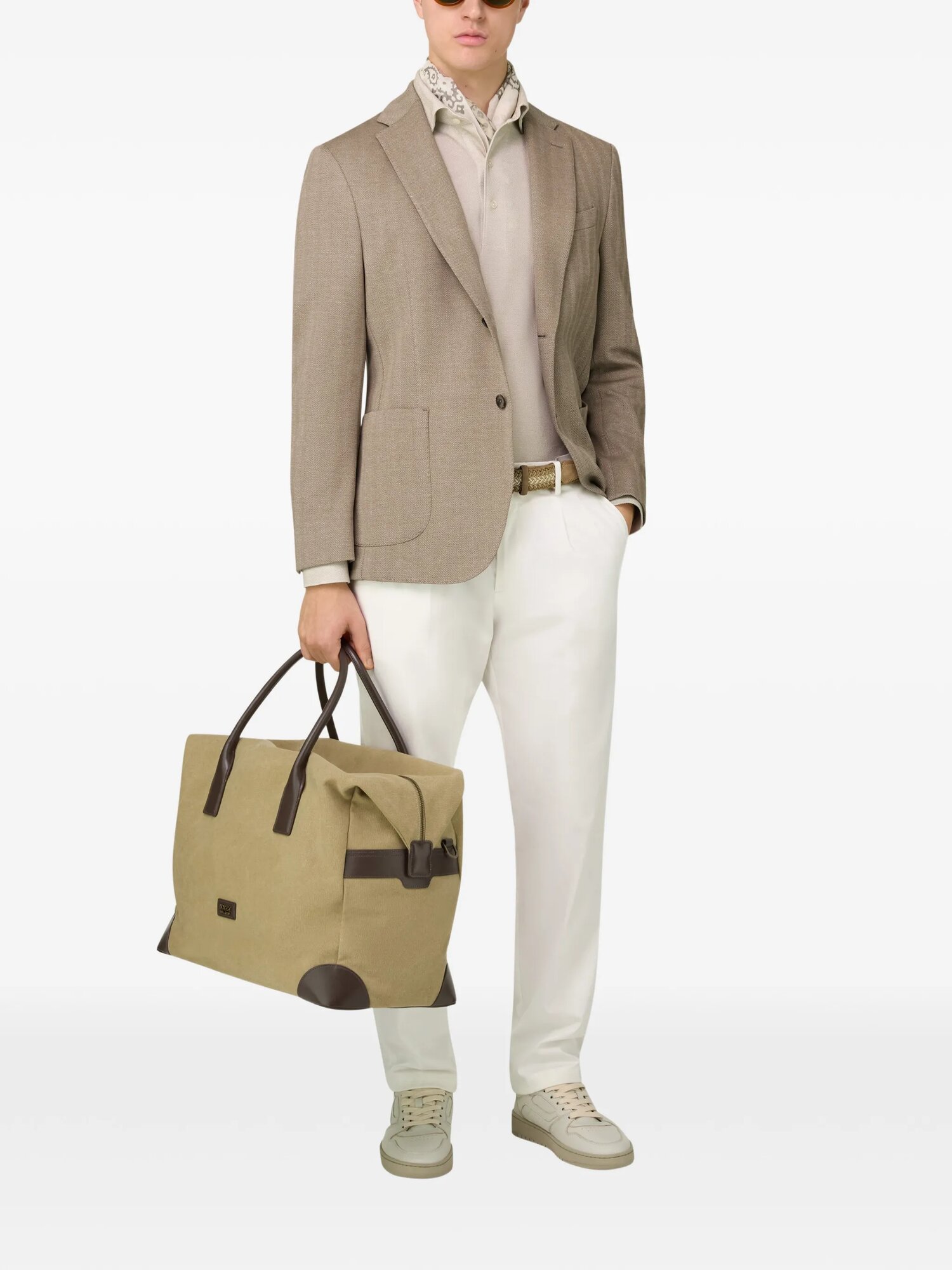 Куртка Boggi Milano Herringbone patch pocket jacket, размер 48, разноцветный — фото 1
