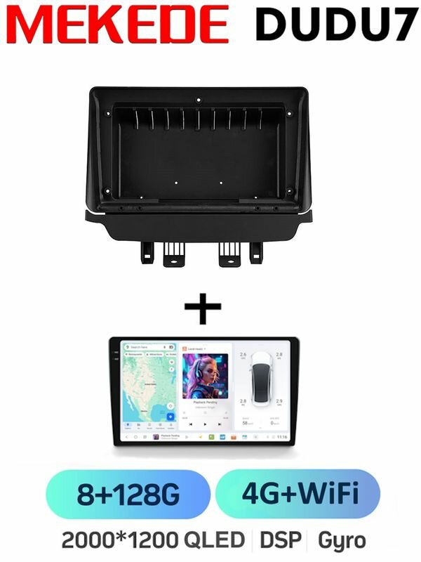Магнитола 9" Mekede DUDU7 8/128 Gb для Mazda CX-3 DK, Mazda 2 DJ 2014-2023 carpay Android