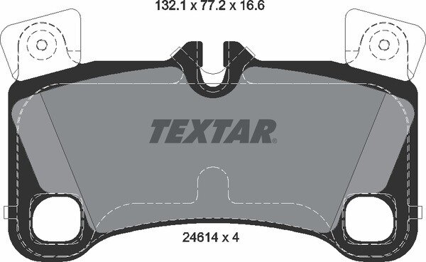 Колодки тормозные задние AUDI PORSCHE VOLKSWAGEN TEXTAR 2461401
