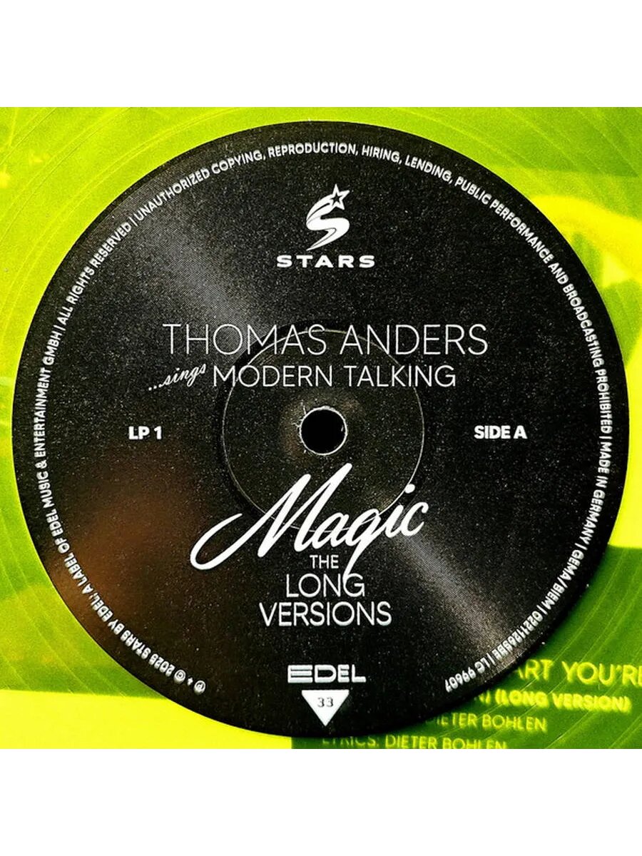 Thomas Anders - . Sings Modern Talking - Magic 3LP — фото 1