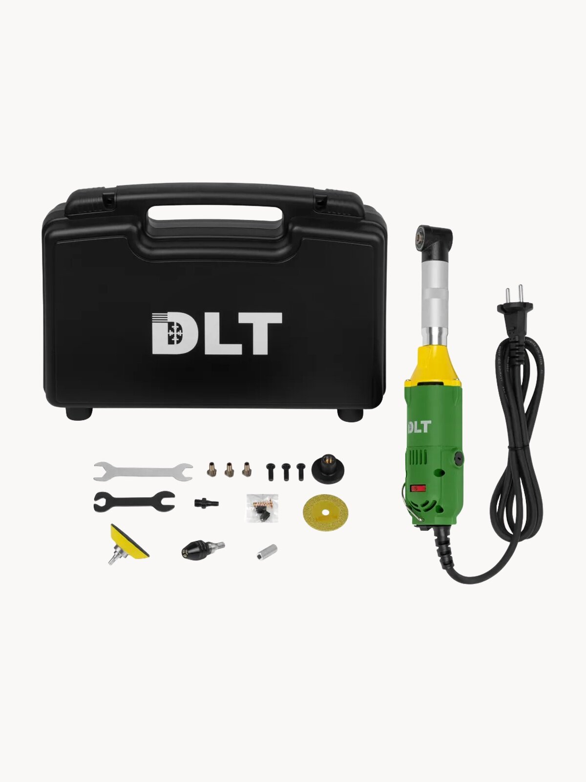 Гравер угловой DLT G-100 в кейсе, Арт.1151К, 220 Вт, 6 скоростей