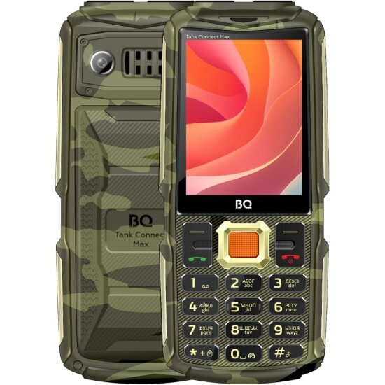 Мобильный телефон BQ 2830L Tank Connect Max Камуфляжно-золотой