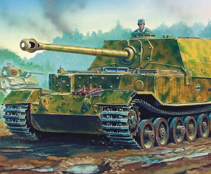 Trumpeter 07204 1:72 Немецкий истребитель танков "слон" сборная модель танка