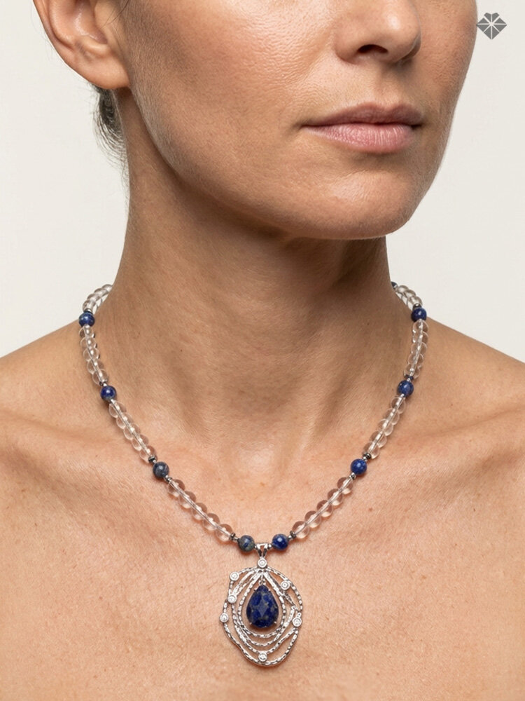 Бусы, лазурит