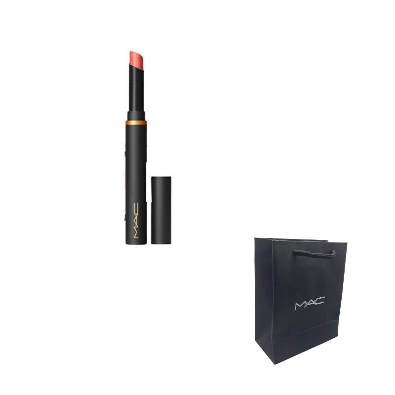 Помада женская MAC Black Wand Tulle Matte, бархатистая, стойкая, увлажняющая, черная