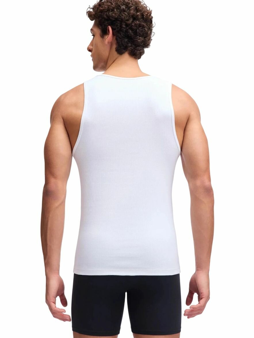 Майка спортивная Under Armour PERFORMANCE COTTON UNDERSHIRT - SOLID FITTED TANK 2PK, 2 шт., размер XL, белый — фото 1
