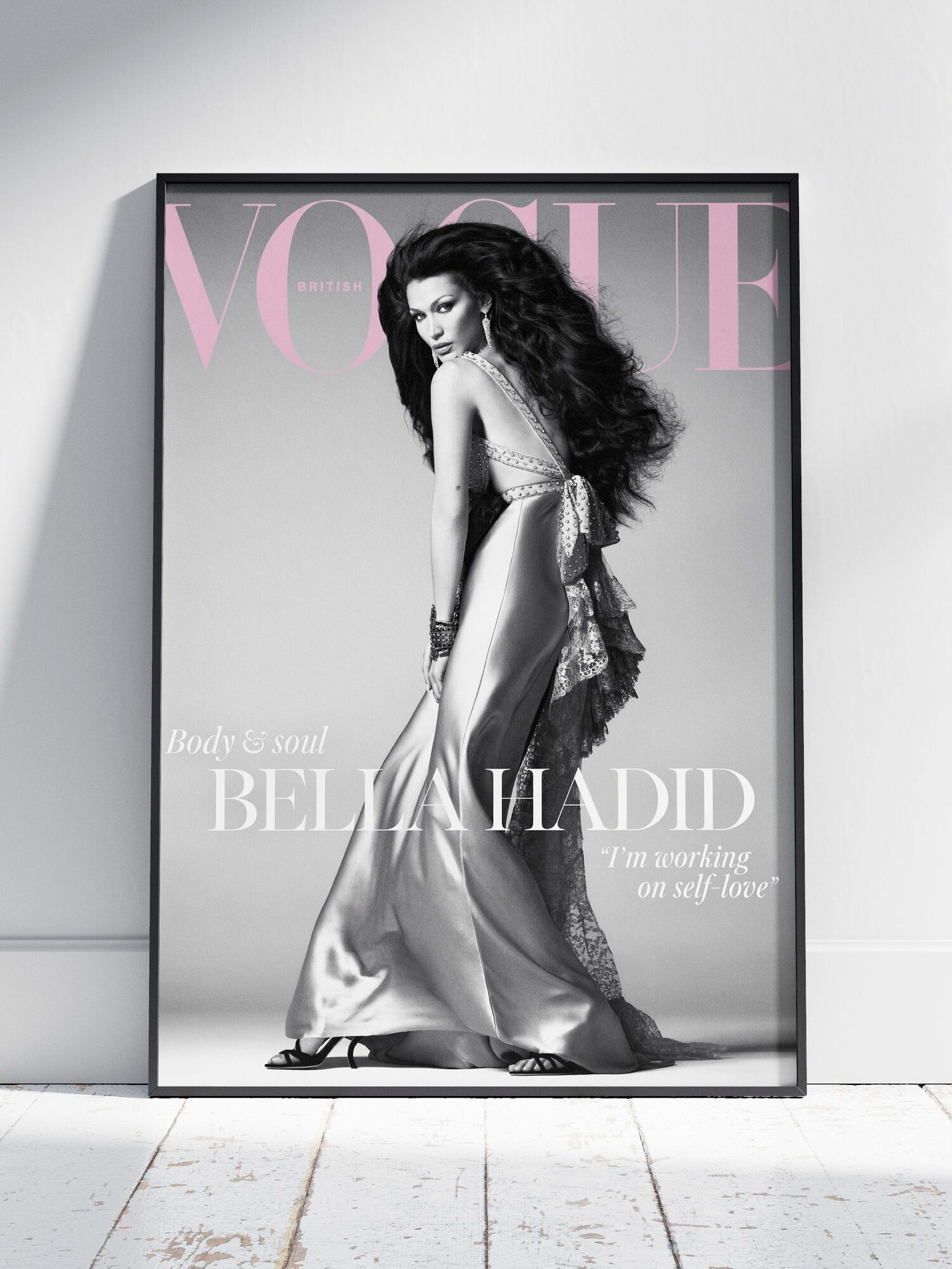 Плакат на стену для интерьера Белла Хадид (Bella Hadid 33) - Постер по модели, бренду и моде формата A4 (21x30 см)