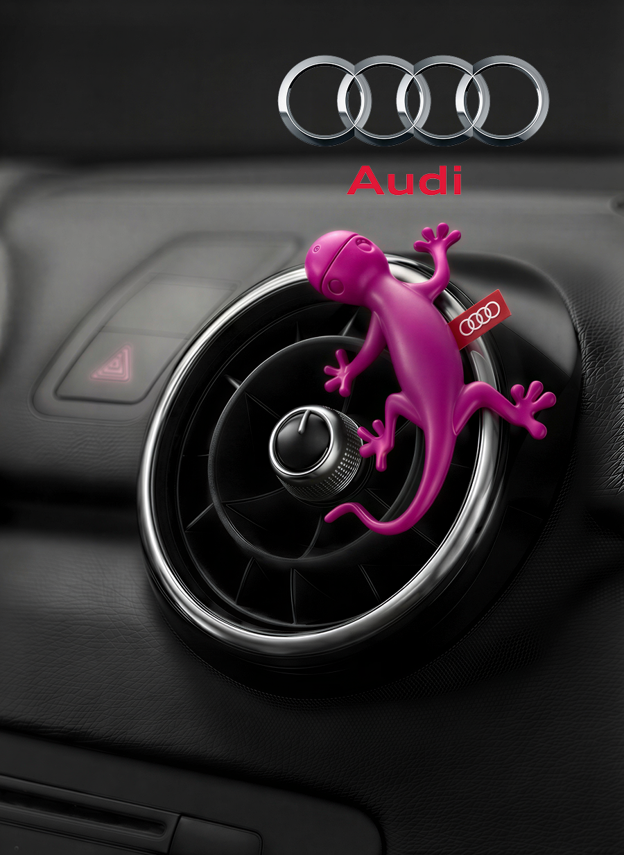 Ароматизатор Audi Геккон 000087009AC розовый