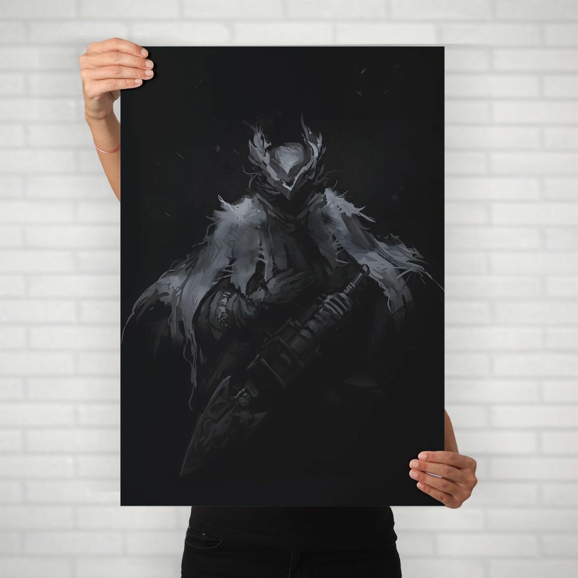 Плакат на стену для интерьера Бладборн (Охотник 6) - Постер по игре Bloodborne формата А2 (42x60 см)