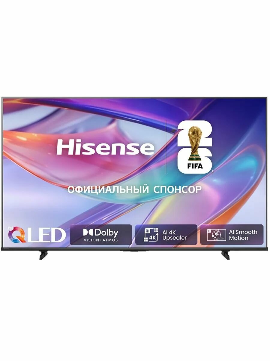 Телевизор Hisense 65E7S 4K, диагональ 65", разрешение 3840×2160, Wi-Fi, HDMI, QLED — фото 1
