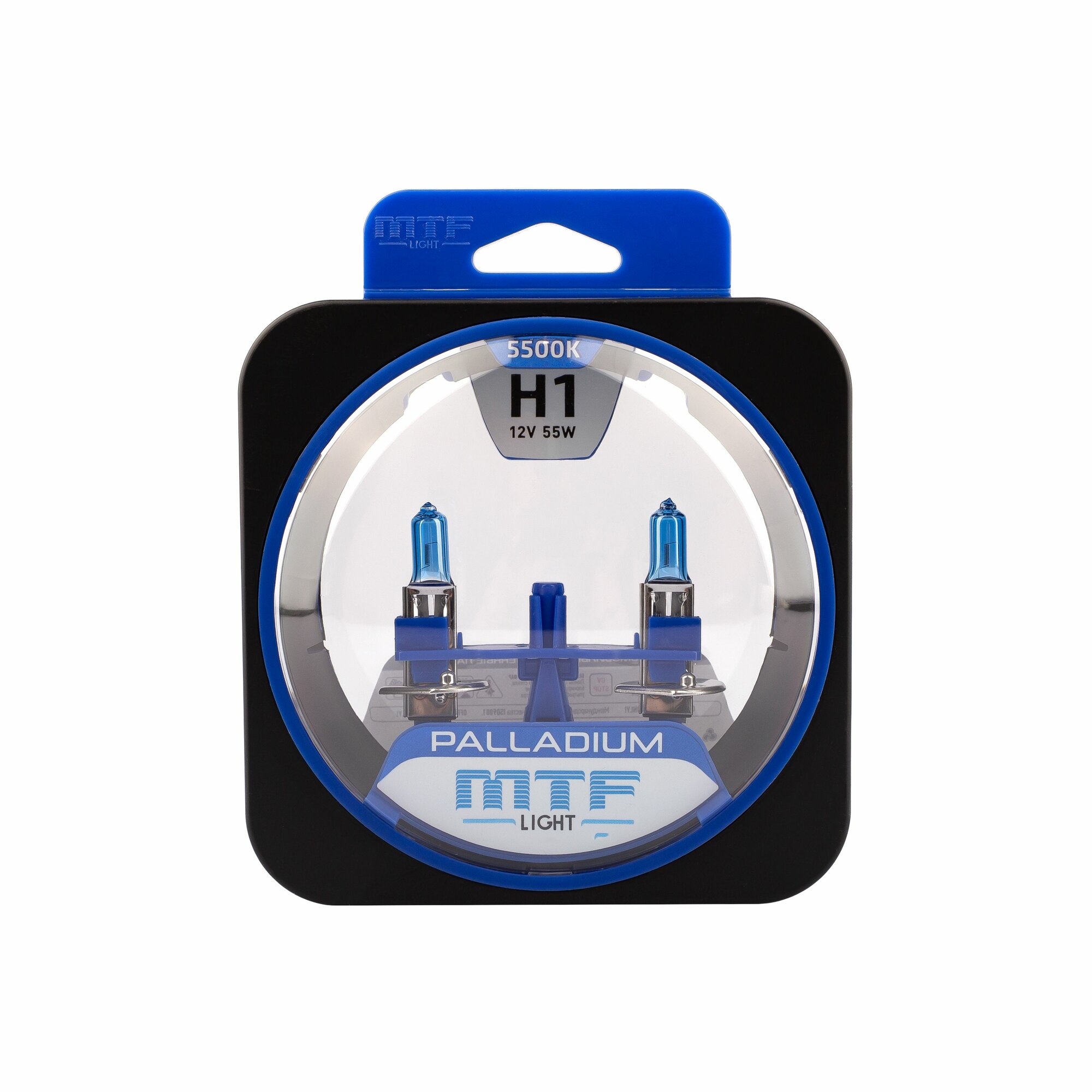 Лампа H1 12V 55W P14,5s PALLADIUM 5500K, 2 шт / MTF Light / HPA1201
