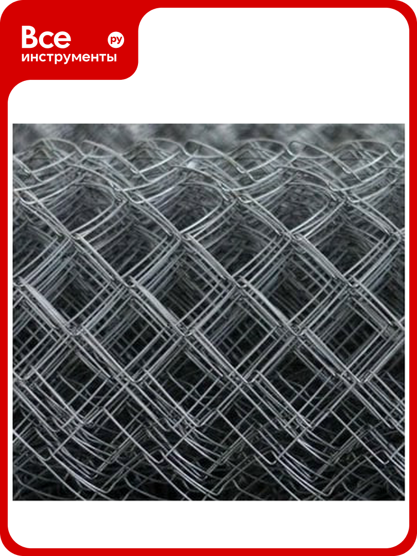 Сетка-рабица ВИТ оцинк. ячейка 35*35мм разм.1,5*10м (1,4 мм) 30057