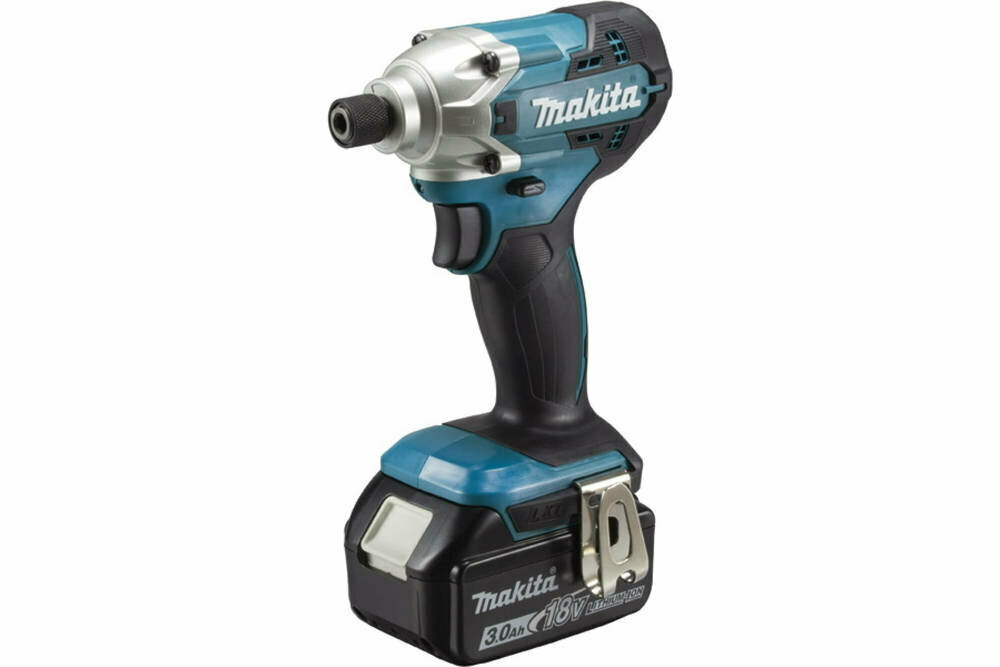 Шуруповерт Makita LXT DTD156RFE, 18В, ударный, подсветка, кейс, 2 аккумулятора