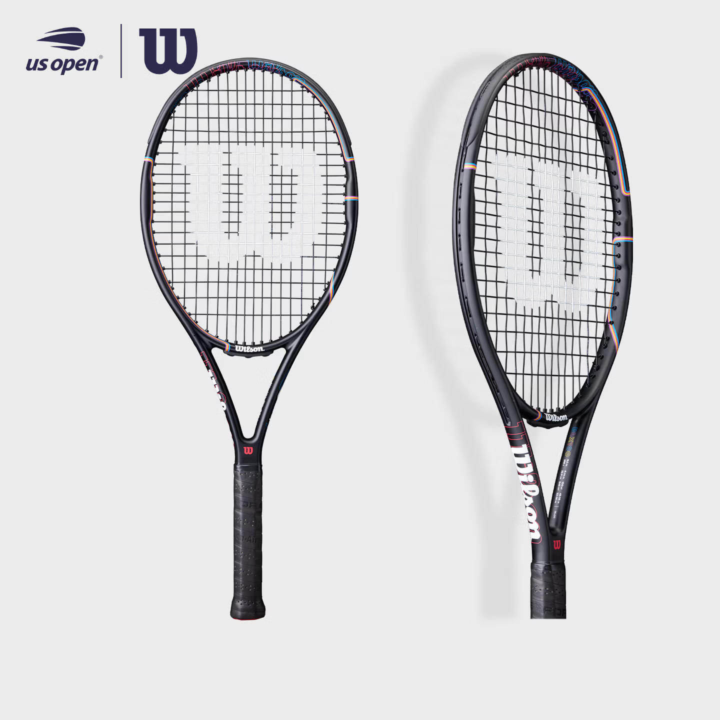 Теннисная ракетка Wilson US OPEN BLX 100 TNS RKT BK — официальная коллекция US Open (рукоятка 2, со струнами)