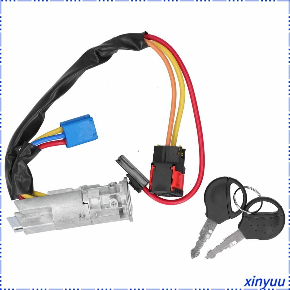 Замок зажигания (ствол переключателя) OEM 4162P0 для Peugeot 206/406 и Citroen Xsara Picasso — с 2 ключами ABS+ал.