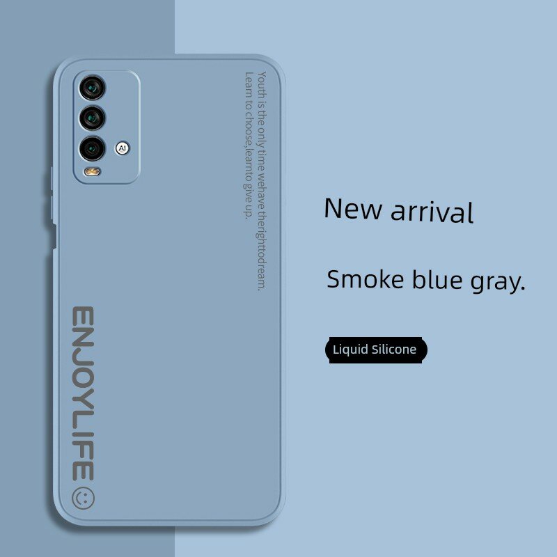 Чехол из силикона для Redmi Note 9 5G с полной защитой и амортизацией, дымчато-серый