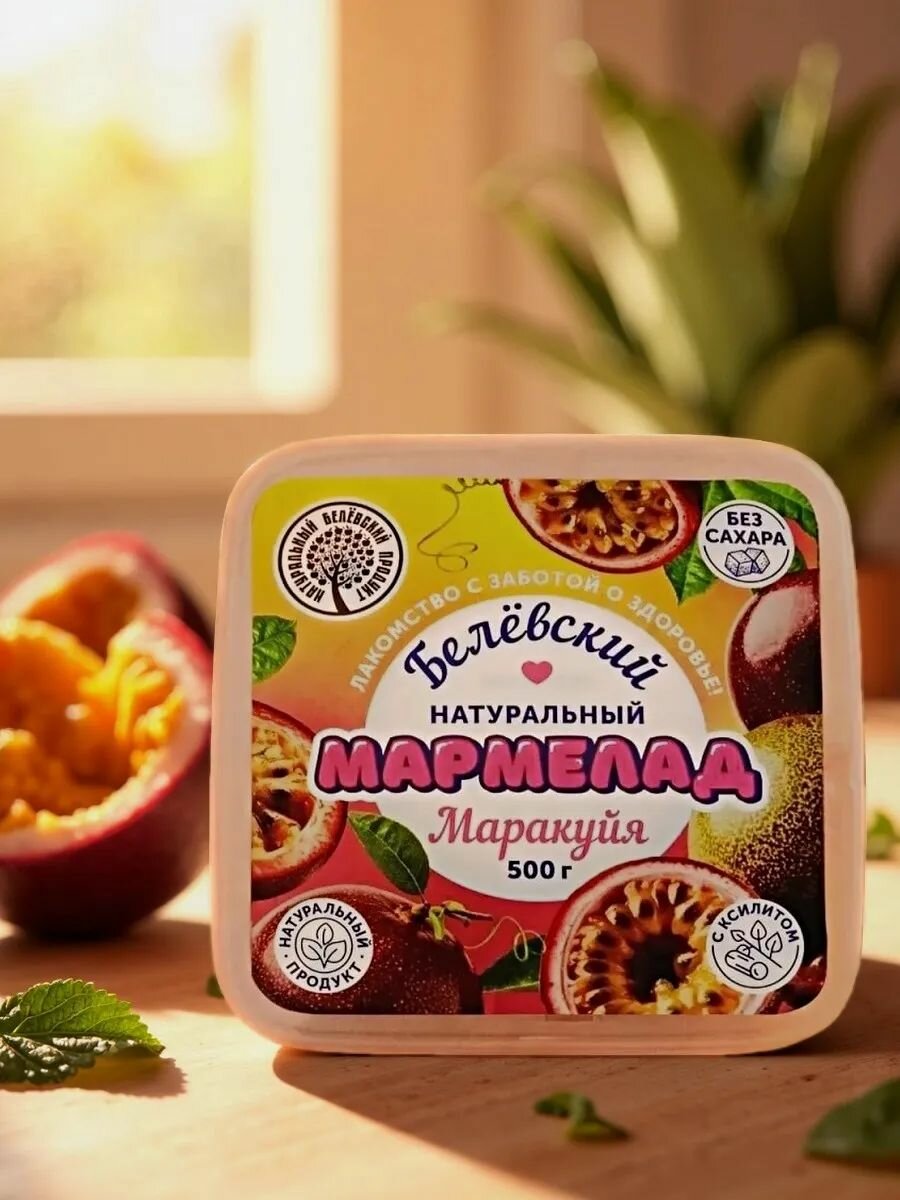Мармелад "Маракуйя" без сахара пектиновый натуральный 500 гр