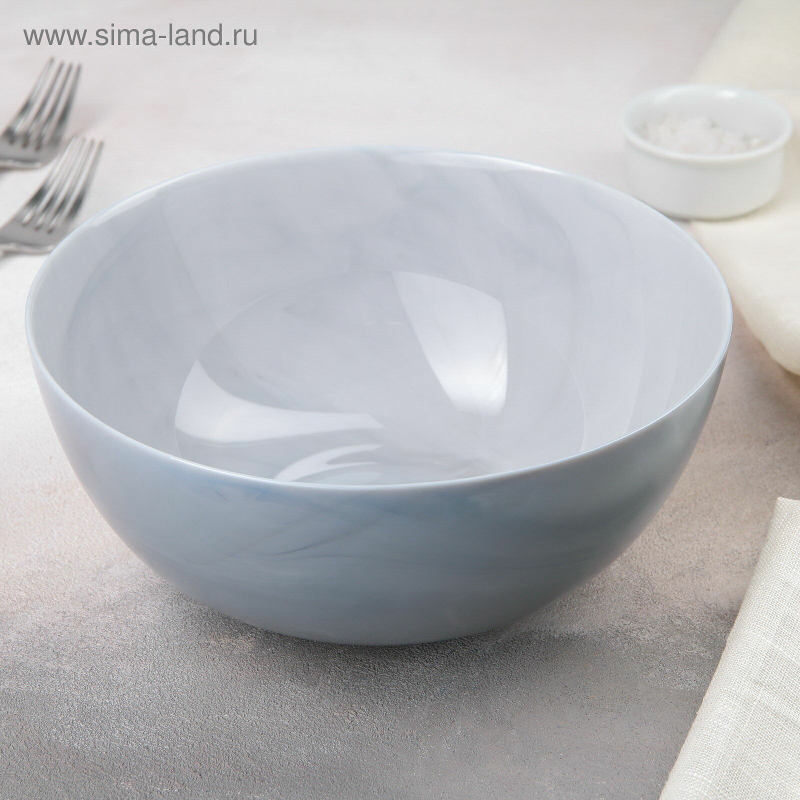 Салатник стеклокерамический Diwali granit marbre, 2.1 л, d=21 см, 5 шт.