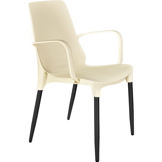 Стул Sheffilton SHT ST76/S424-C бежевый ral1013/черный муар