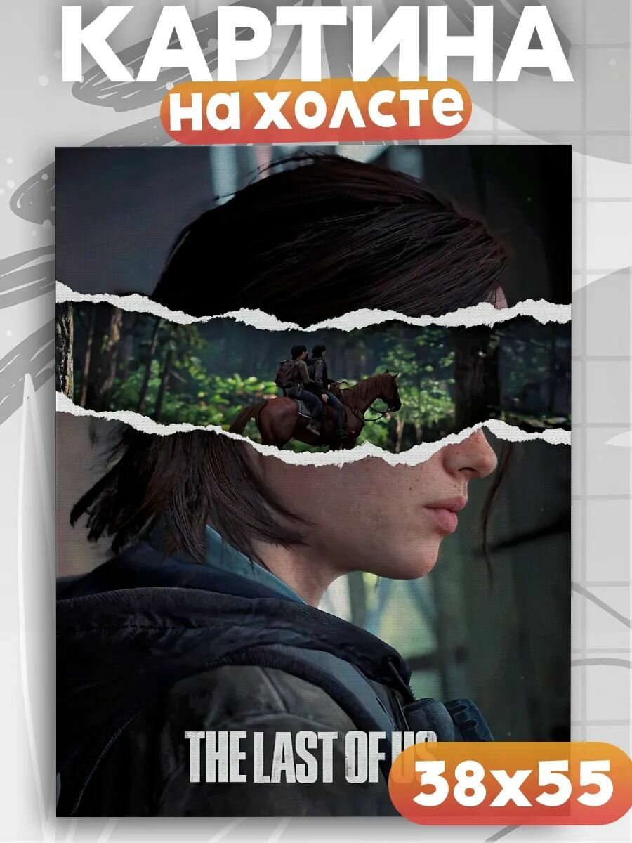 Картина на стену The last of us, на подрамнике, 1шт, 55х38 размер.