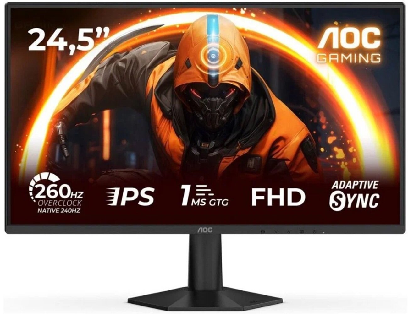Монитор AOC 24,5" 25G50Z, 16:9, IPS, FHD, 0,3ms/1ms, 300cd, 260Hz, HDMI, DP