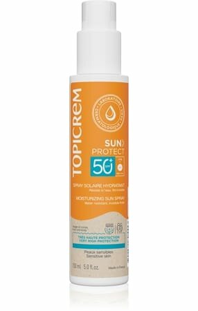Средство солнцезащитное Topicrem Sun Protect Moisturizing Sun Spray, для мужчин, 150 мл