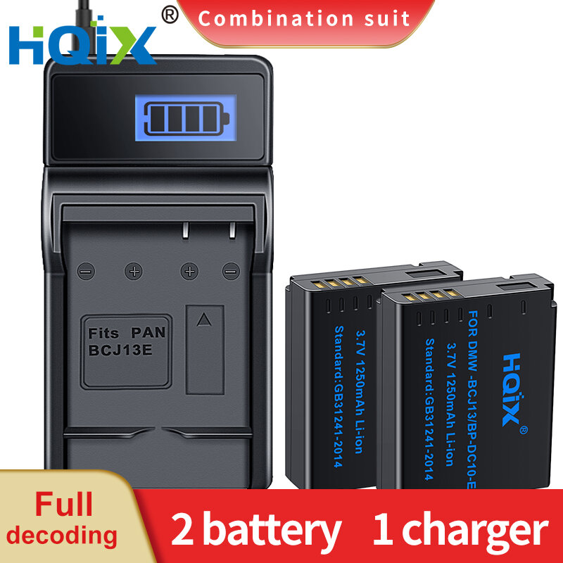 HQIX для Panasoinc DMC-LX5GK DMC-LX7GK DMC-LX55 DMC-LX7 камера DMW-BCJ13 зарядное устройство Аккумулятор