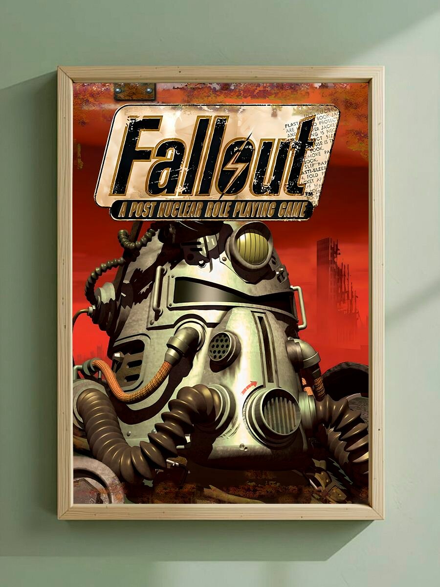 Постер, плакат на стену "Fallout 4 Игра" 42 см х 29,7 см (А3)