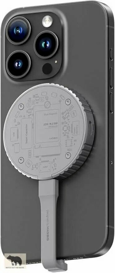 Магнитный корпус Hagibis M.2 2230 NVMe 10Гбит/с Magsafe для iPhone 15/16 Pro Max запись 4K ProRes до 2ТБ