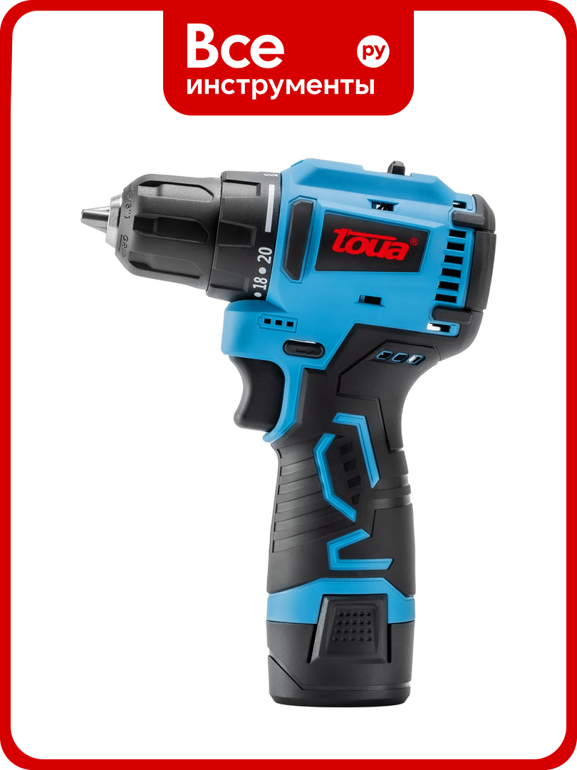 Аккумуляторный шуруповерт TOUA 12 v DBLD120